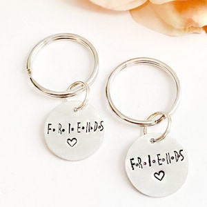 Friends Keychain Best Friend Gift Personalized Friendship Gift for ...