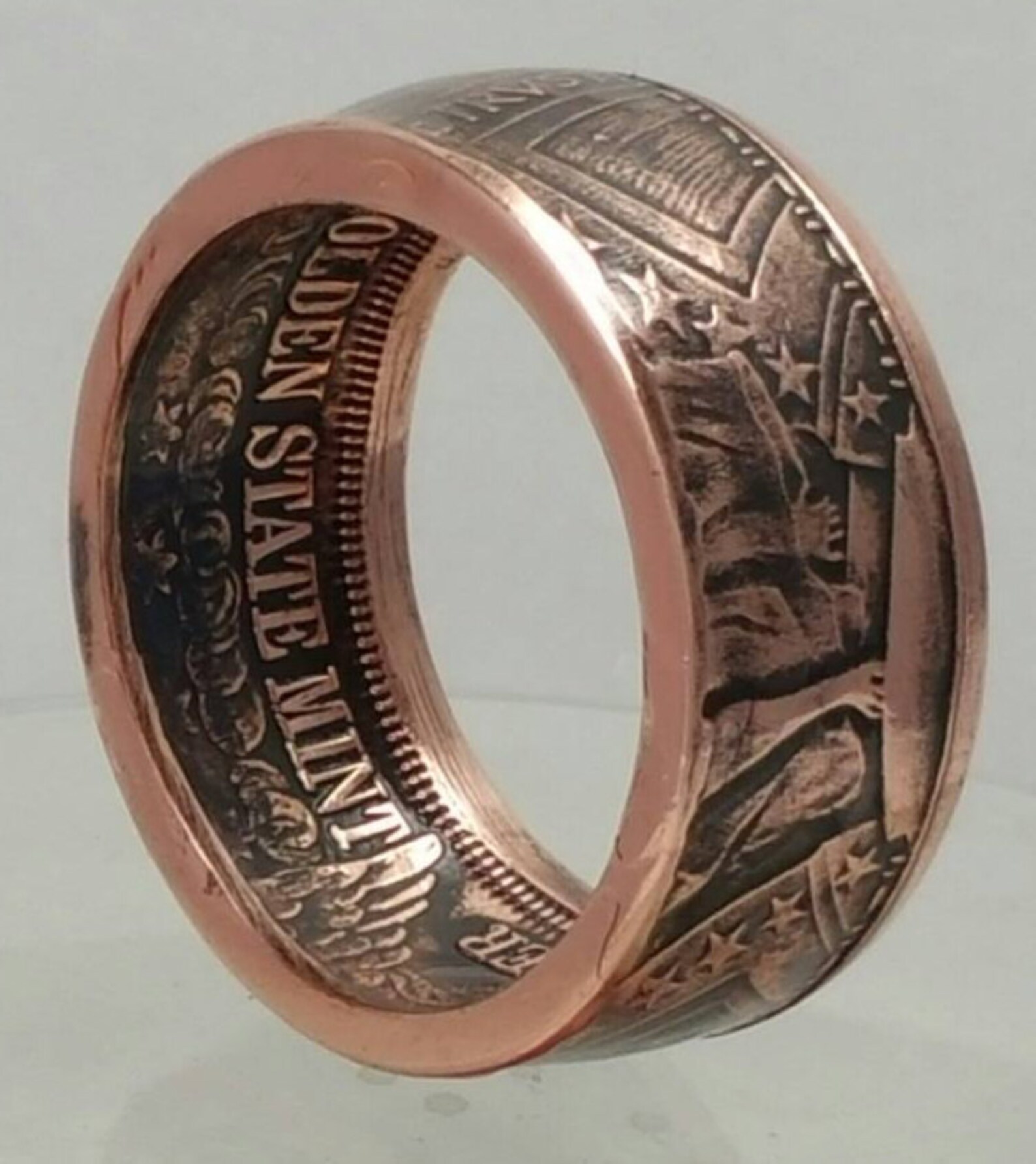 Copper Standing Liberty Coin Ring - Etsy