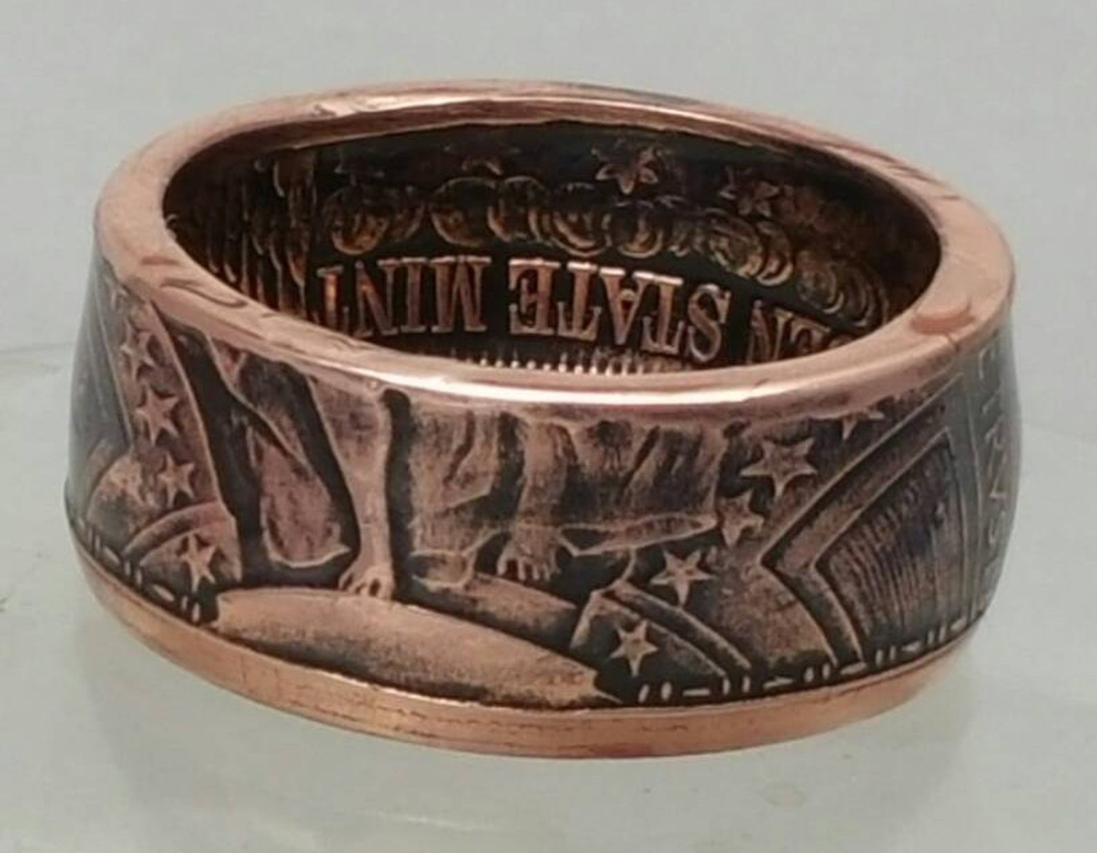 Copper Standing Liberty Coin Ring - Etsy