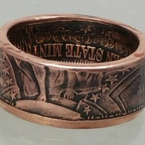 Copper Standing Liberty Coin Ring - Etsy