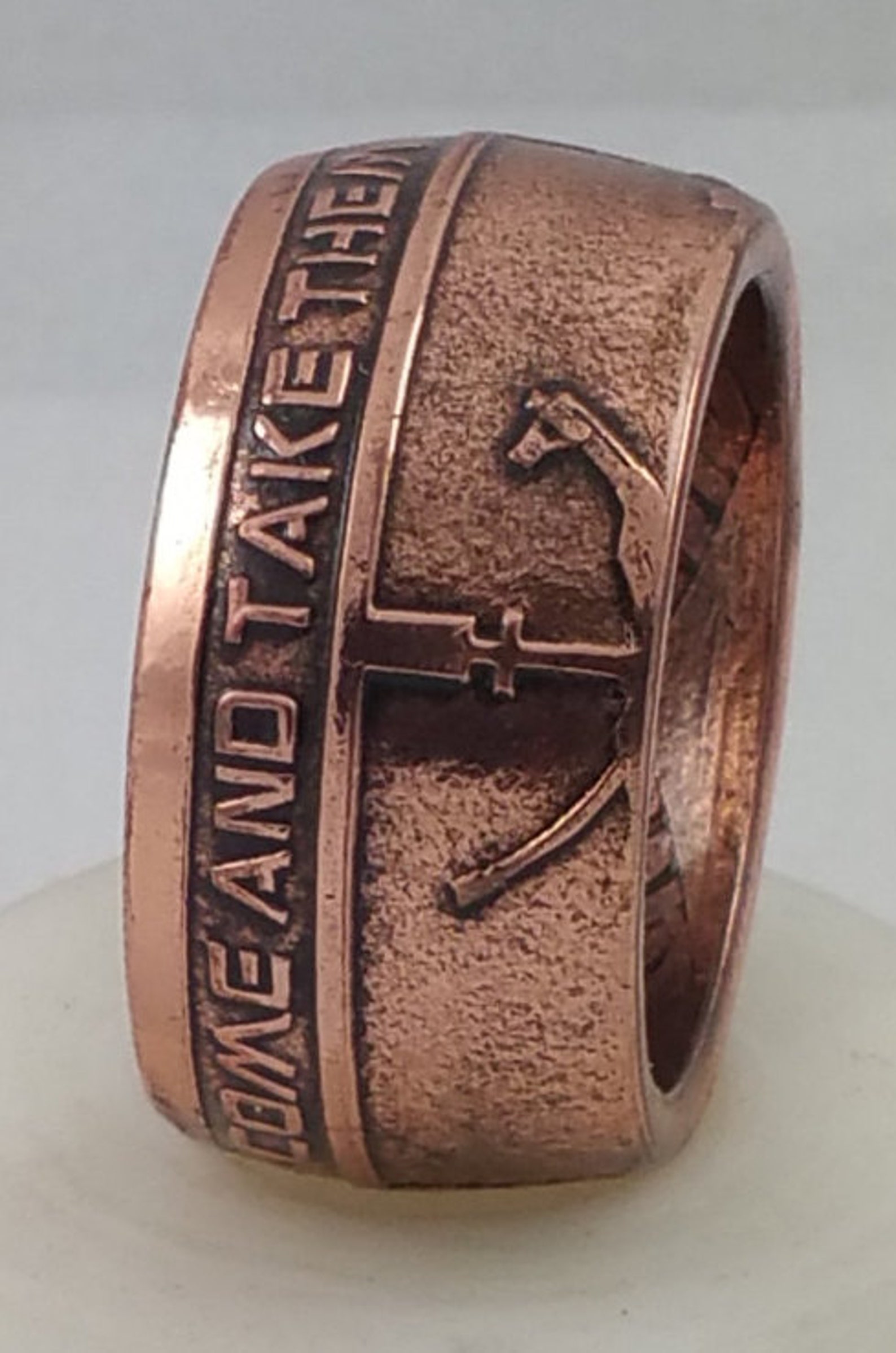 Come and Take Them 1oz Copper Coin Ring - Etsy