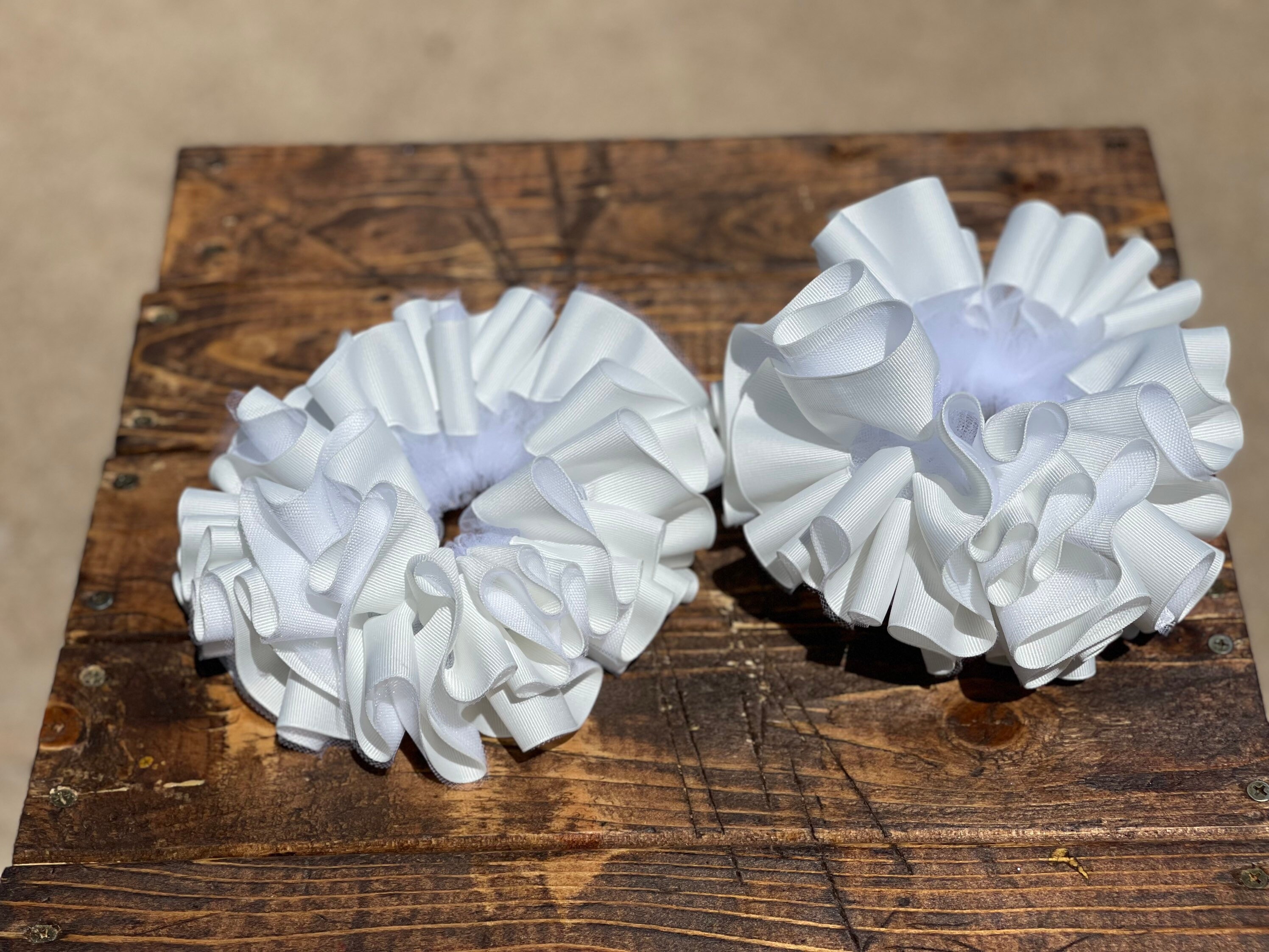 White Anklets Ribbon Anklet White Ribbon Tutu Anklets - Etsy