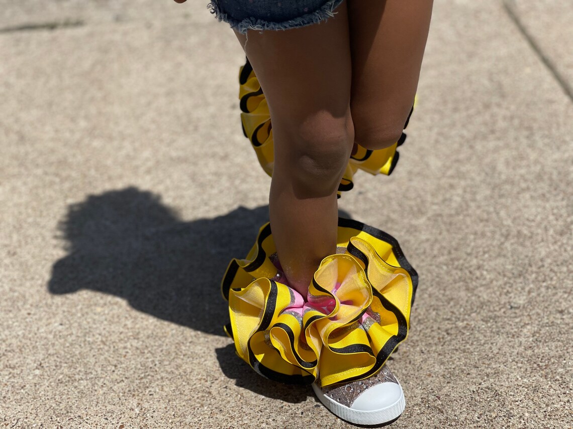Girls SUPER FLUFFY Ribbon Anklets Ribbon Socks Pencil - Etsy