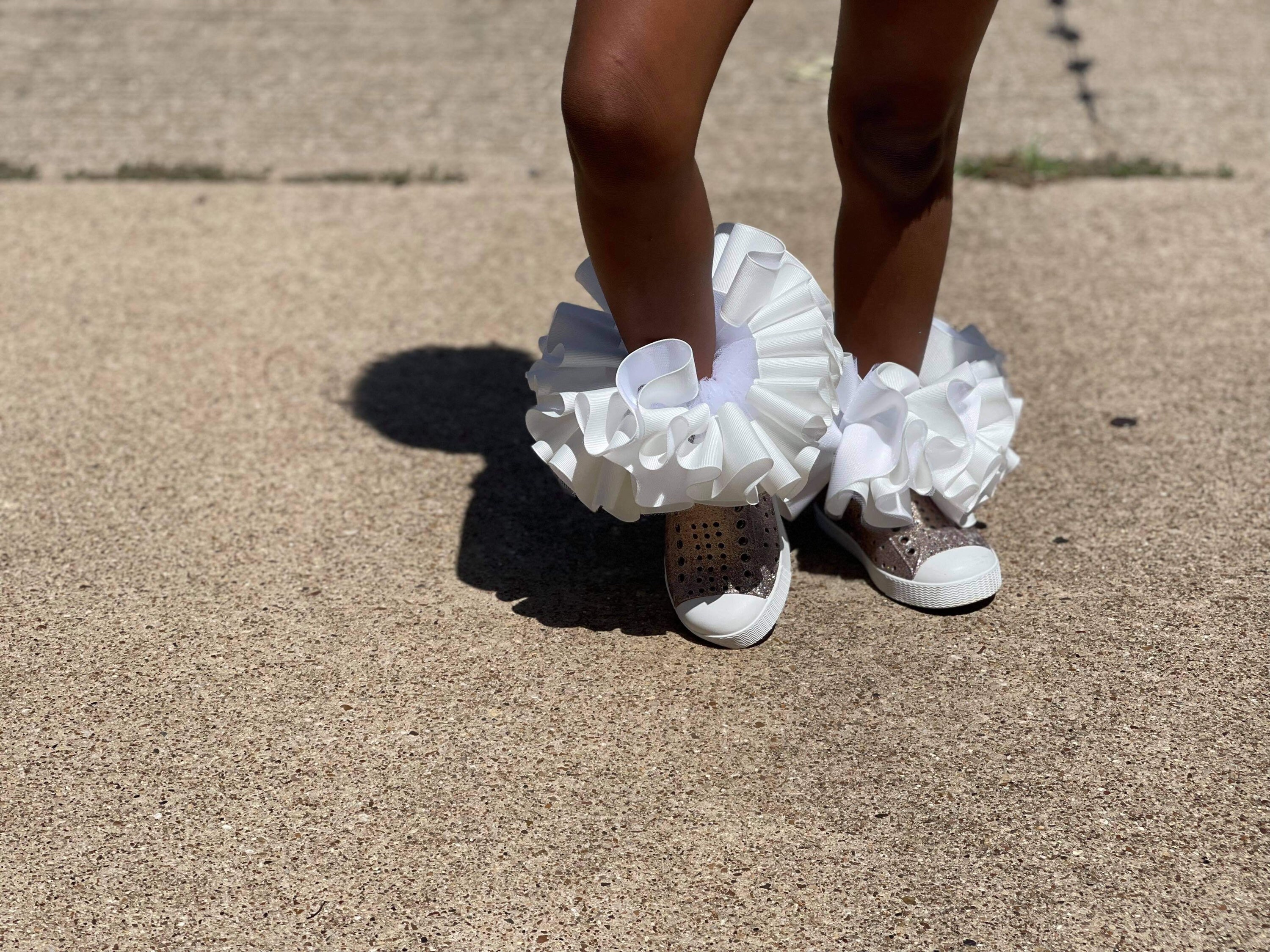 White Anklets Ribbon Anklet White Ribbon Tutu Anklets - Etsy