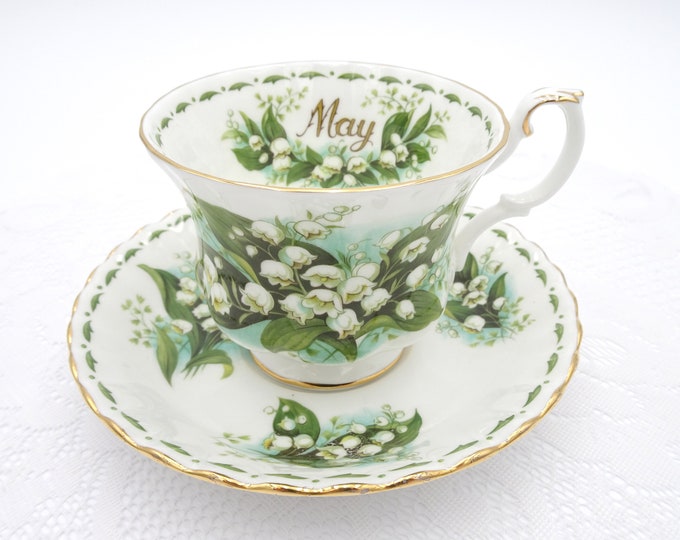 Royal Albert May Lily of the Valley Tea Cup and Saucer Flower of the ...