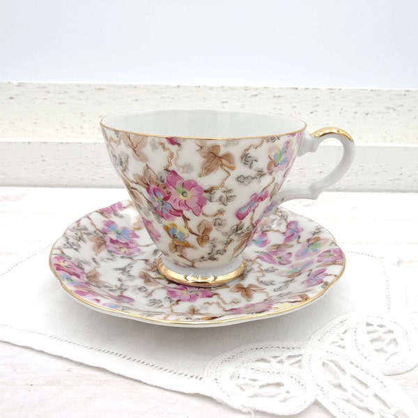 Chintz Tea Cup - Etsy