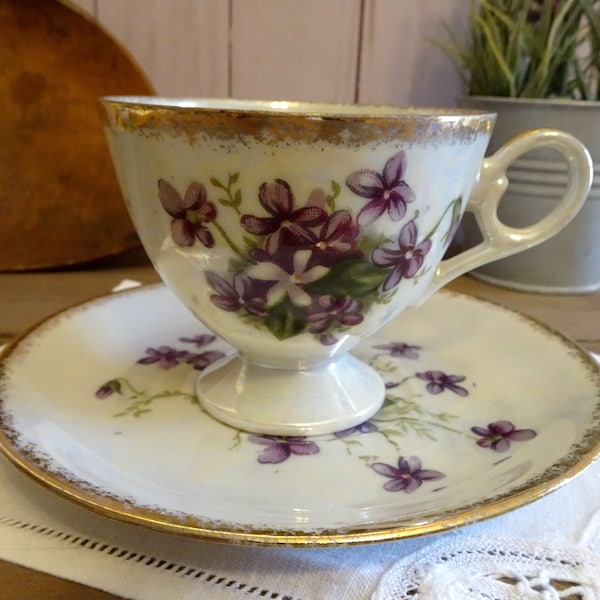 Violet Tea Cup - Etsy