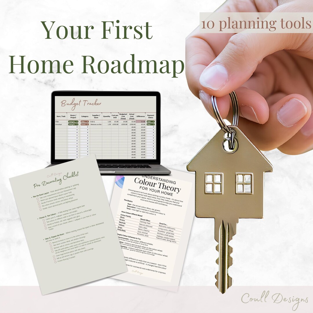 First Home Decorating Kit, Interior Design Planner | New Homeowner ...