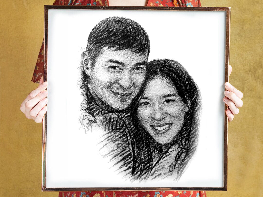 Boyfriend Valentine's Day Gift Boyfriend Gift Personalized Portrait ...