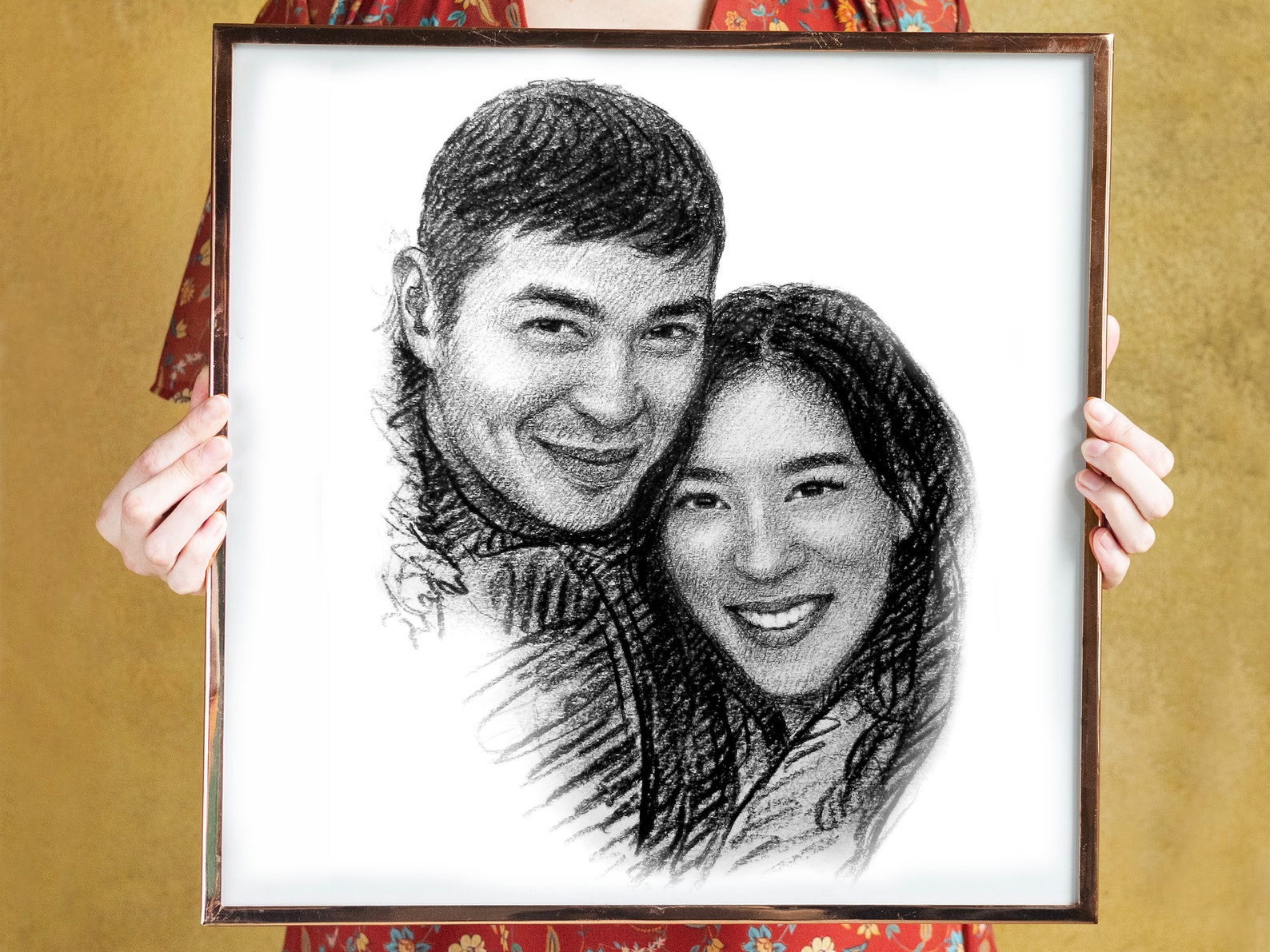 Boyfriend Valentine's Day Gift Boyfriend Gift Personalized Portrait ...