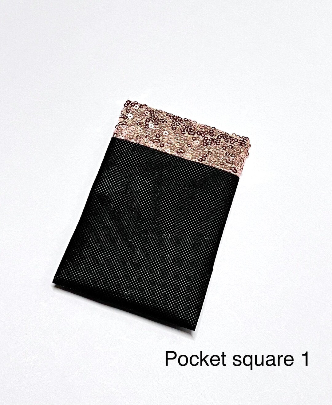 Sequin Pocket Square, Rose Gold Pocket Square for Wedding, Pocket ...