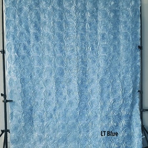 3D Floral Satin Rosette Backdrop,multi Color,dusty Pink Flower Photo ...