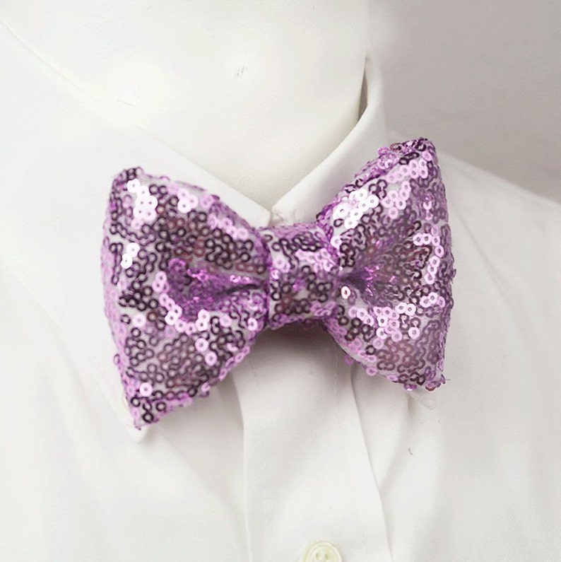 Rose Gold Sequin bow tie Rose Gold glitter bow tie Rose Gold | Etsy