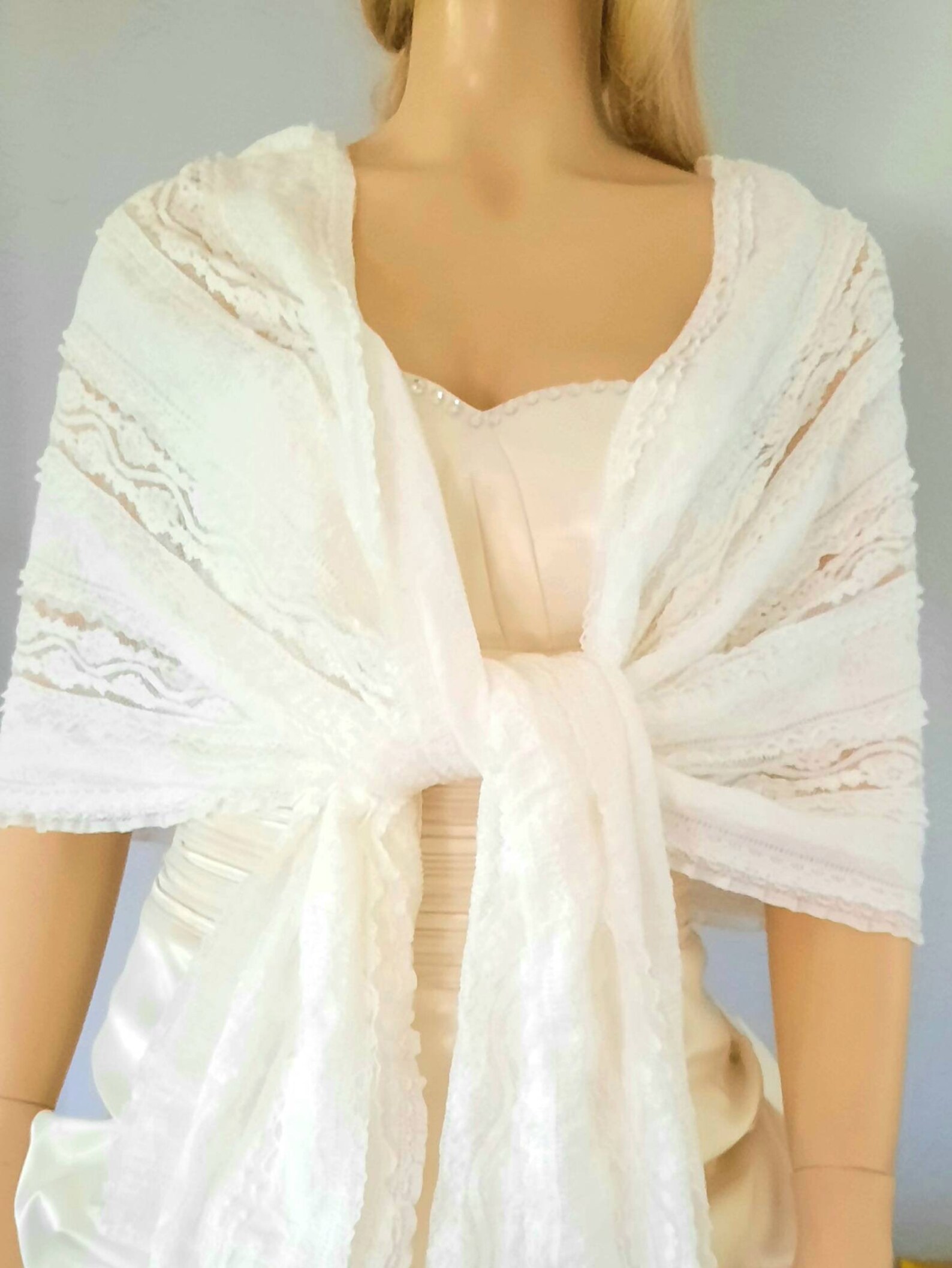 Ivory Lace Wedding Shawl Bridal Wrap Bridal Wedding Scarf - Etsy