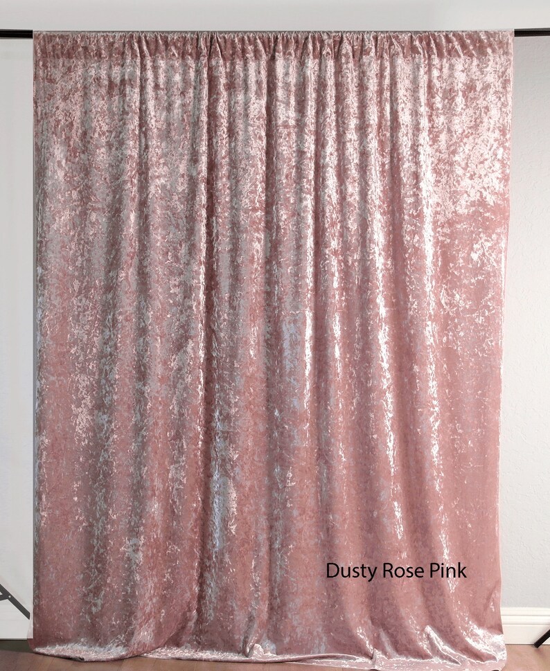 Dusty Rose Pink Crushed Velvet Backdropmulti Color Photo | Etsy
