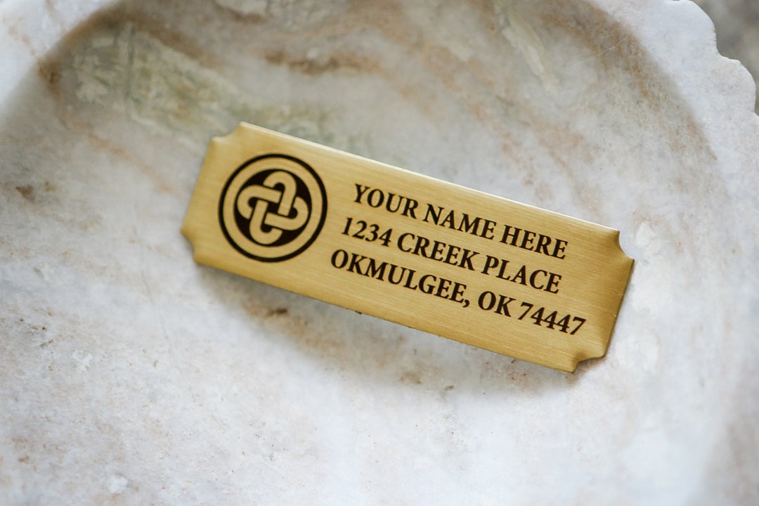 Mvskoke Knot Design Mailbox Plate Custom Engraved With Your Info ...