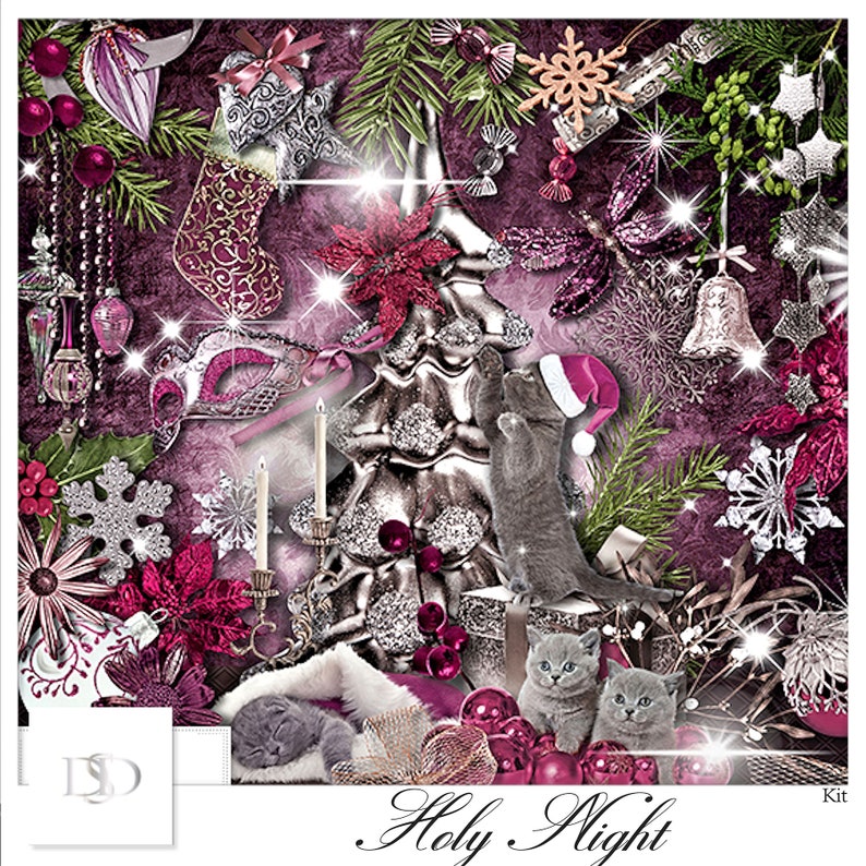 Holy Night Digital Scrapbooking Kit Christmas Scrapbook - Etsy