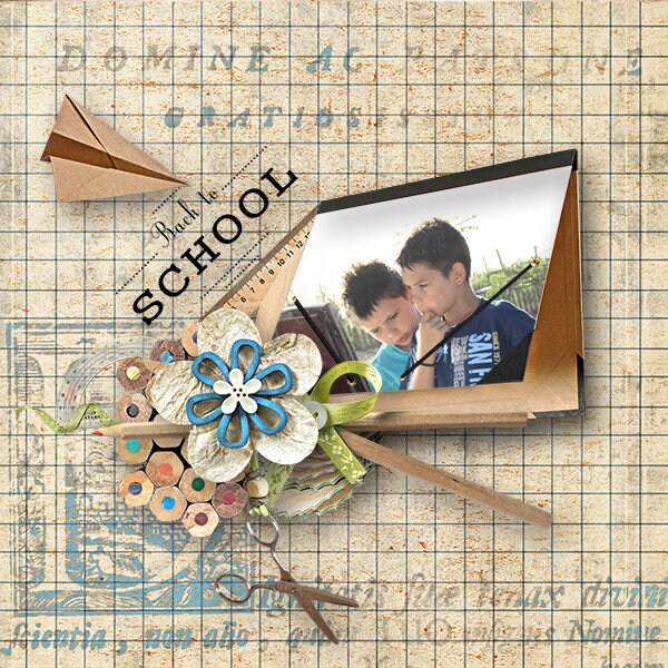 Back to School Digital Scrapbooking Kit School Scrapbook Imprimable - Etsy