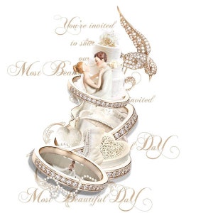 Yes I Do - Digital Scrapbooking Kit - Wedding - Scrapbook - Imprimable ...