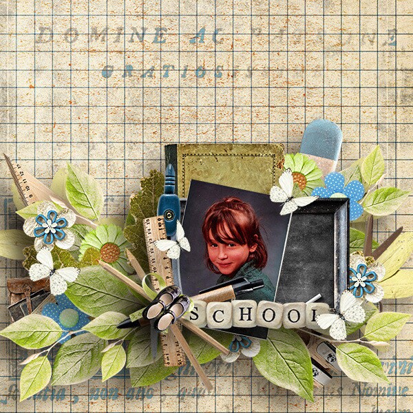 Back to School - Digital Scrapbooking Kit - School - Scrapbook ...