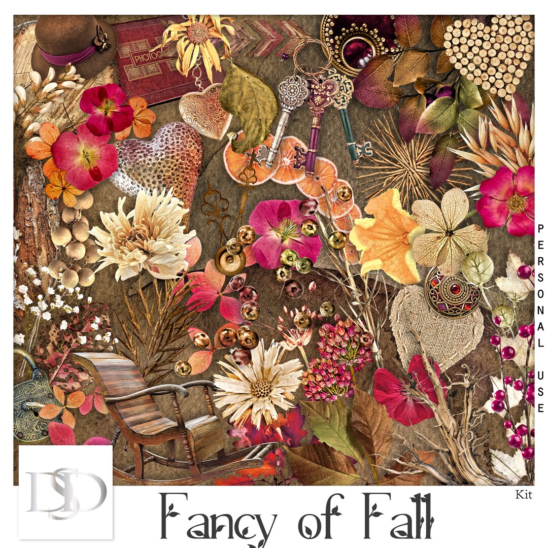 Fancy of Fall - Digital Scrapbooking Kit - Autumn - Scrapbook ...