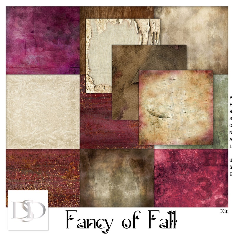 Fancy of Fall - Digital Scrapbooking Kit - Autumn - Scrapbook ...