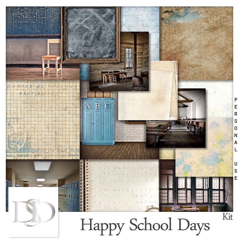 Happy School Days - Digital Scrapbooking Collection - School ...