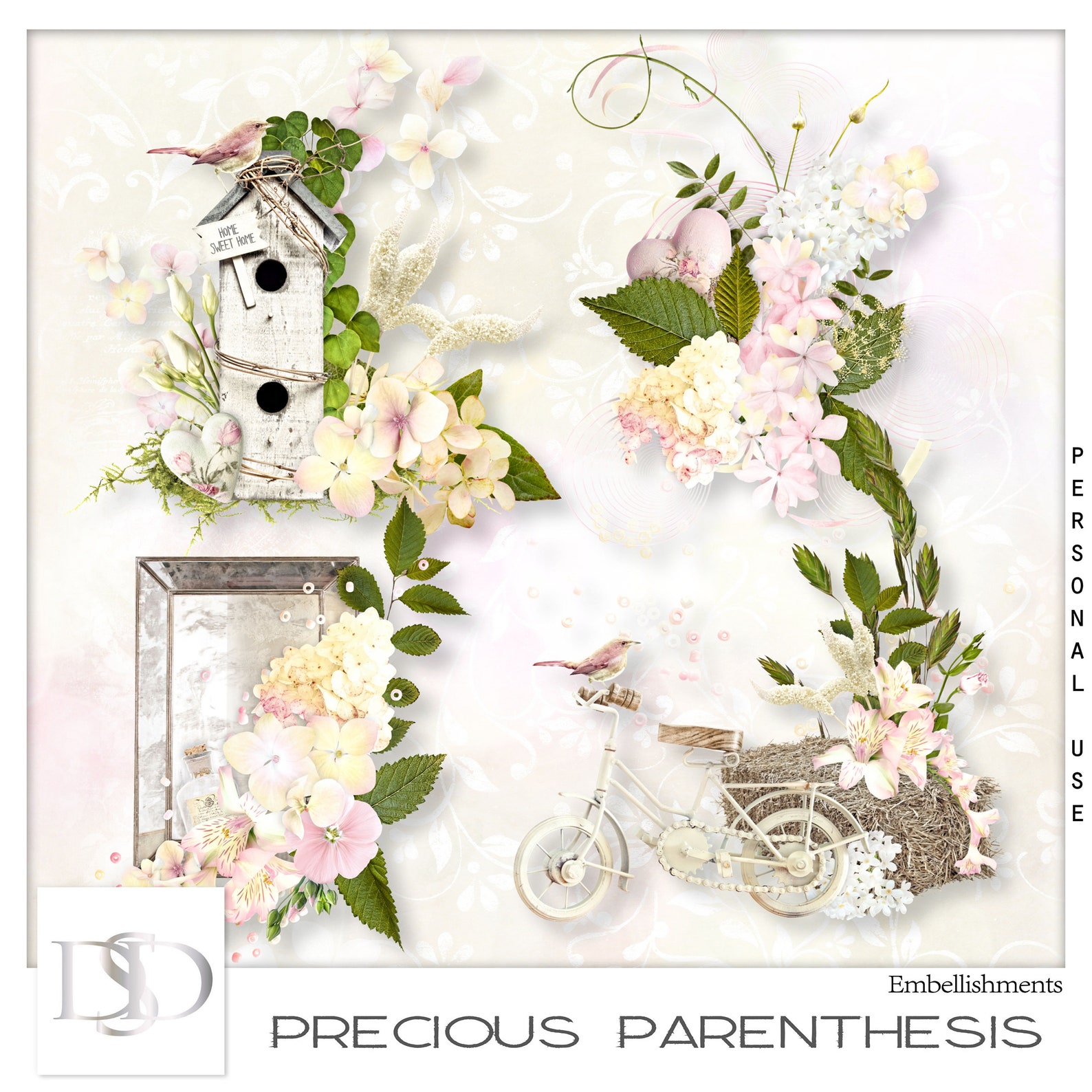 Precious Parenthesis - Digital Scrapbooking Collection - Winter ...