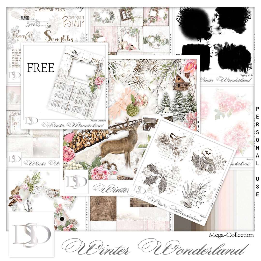 Winter Wonderland - Digital Scrapbooking Collection - Winter ...