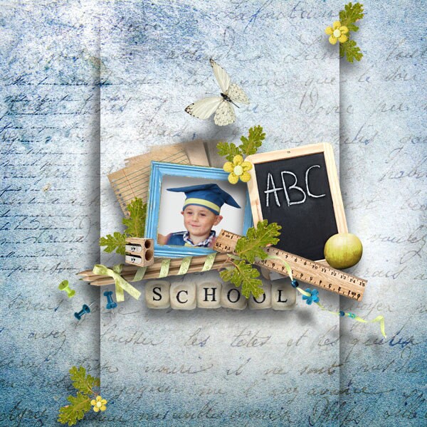 Back to School Digital Scrapbooking Kit School Scrapbook Imprimable - Etsy