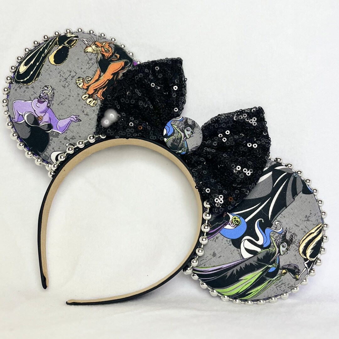 Villains Ursula Maleficent Evil Queen Scar Mickey Minnie Vacation Ears ...