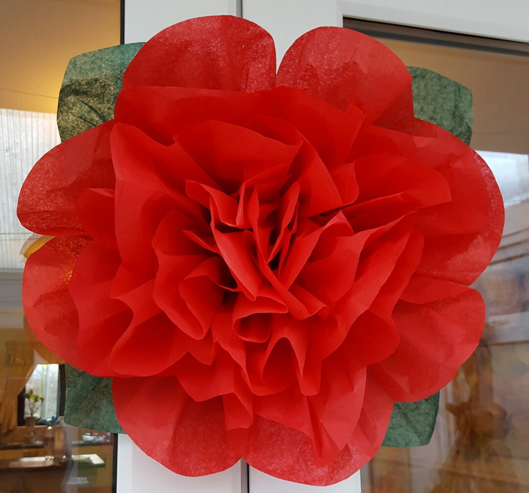 Pom Pom Rose Tissue Paper Flower 45cm Wedding Decorations - Etsy