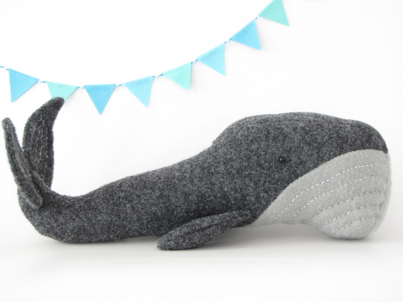 Finn the Whale Sewing Pattern - Instant Download PDF, DIY Craft Project ...