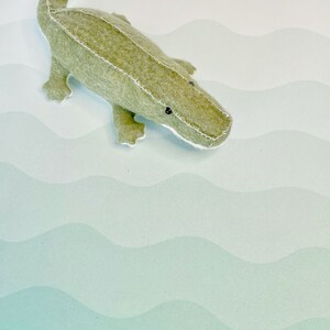 Alexander Alligator PDF Sewing Pattern - Diy Alligator Plushie, Felt ...