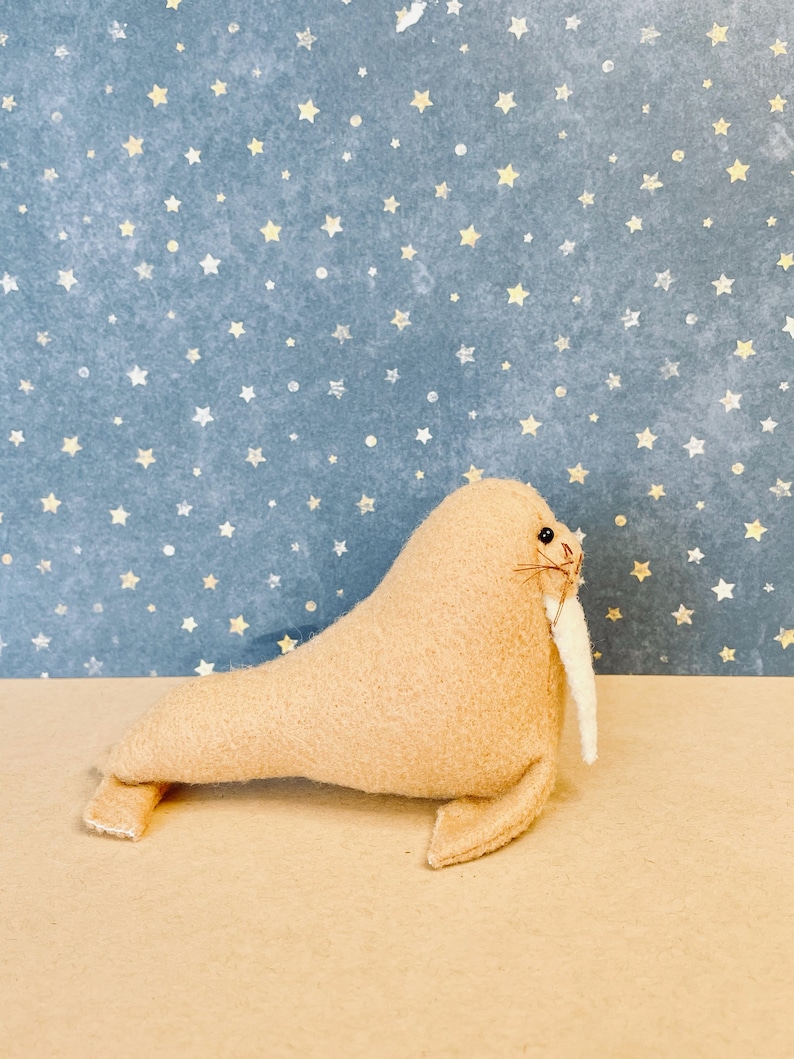 William Walrus PDF Sewing Pattern - Diy Walrus Softie, Arctic Plushie ...