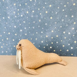 William Walrus PDF Sewing Pattern - Diy Walrus Softie, Arctic Plushie ...