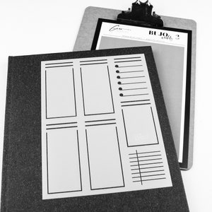 Stencil / Schablone / Masking _ Bujo Weekly 2 _ A5 - Etsy