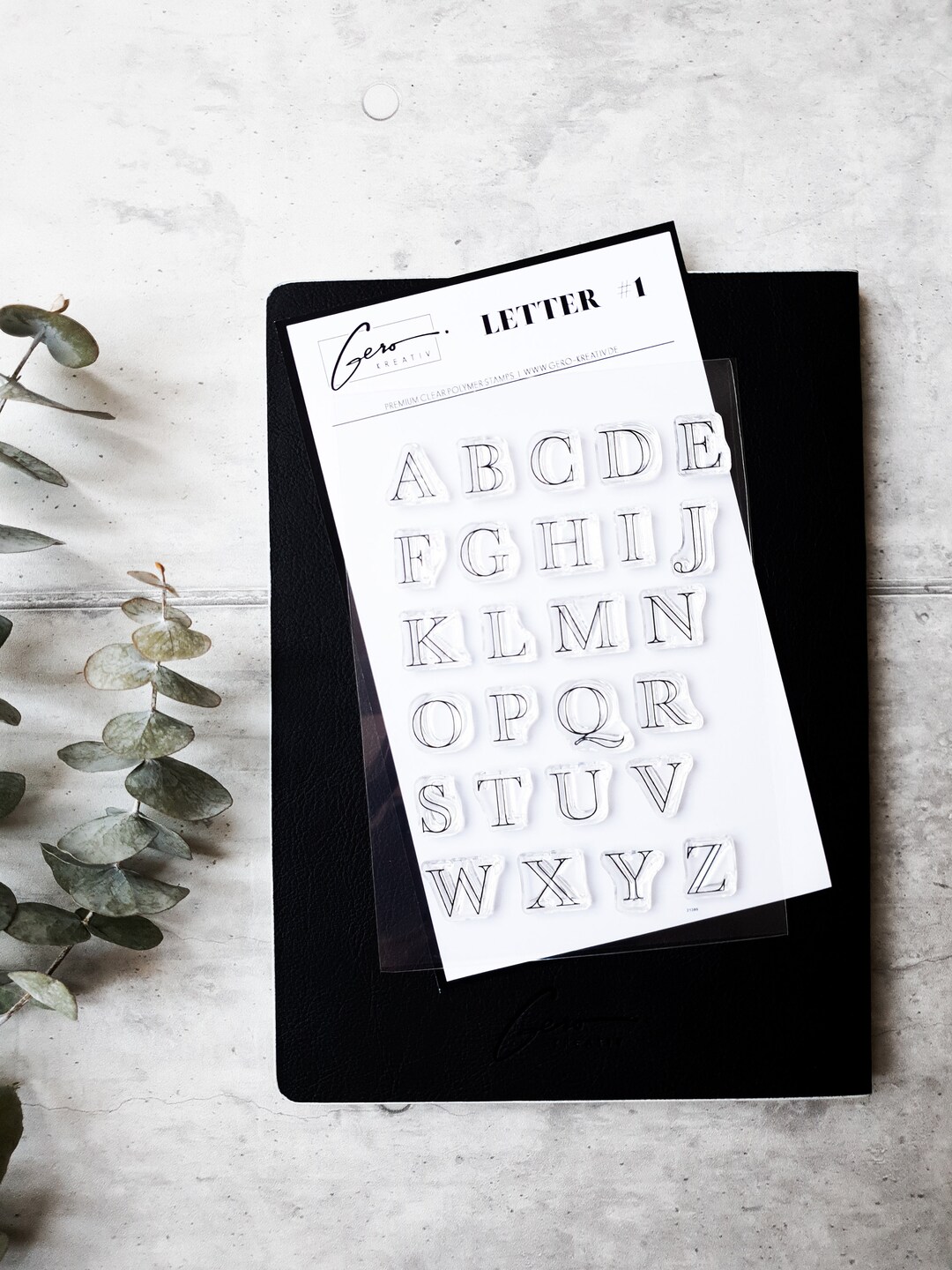 Stamp A6 Letter 1 _ 050 _ Clear Stamps - Etsy