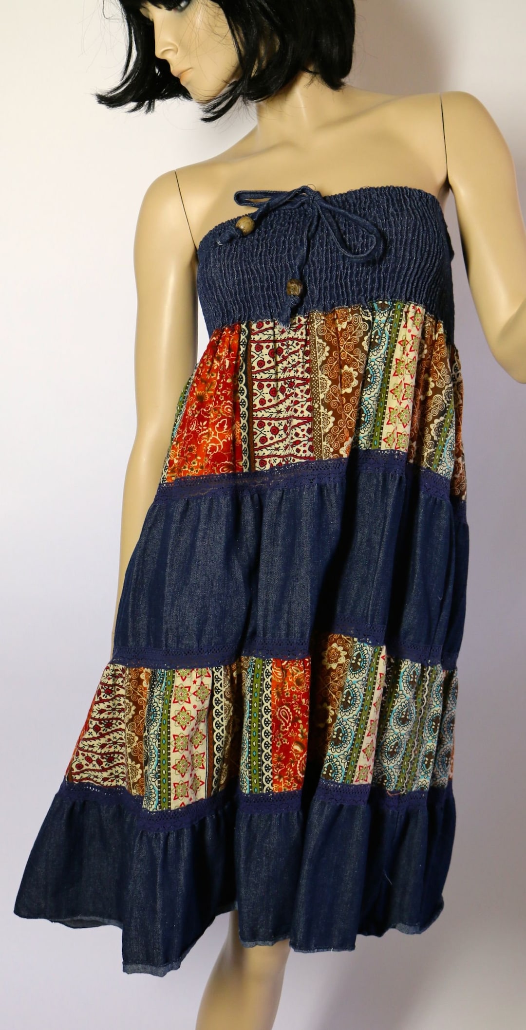 Robe ou jupe vintage Boho Festival Hippy - Etsy France