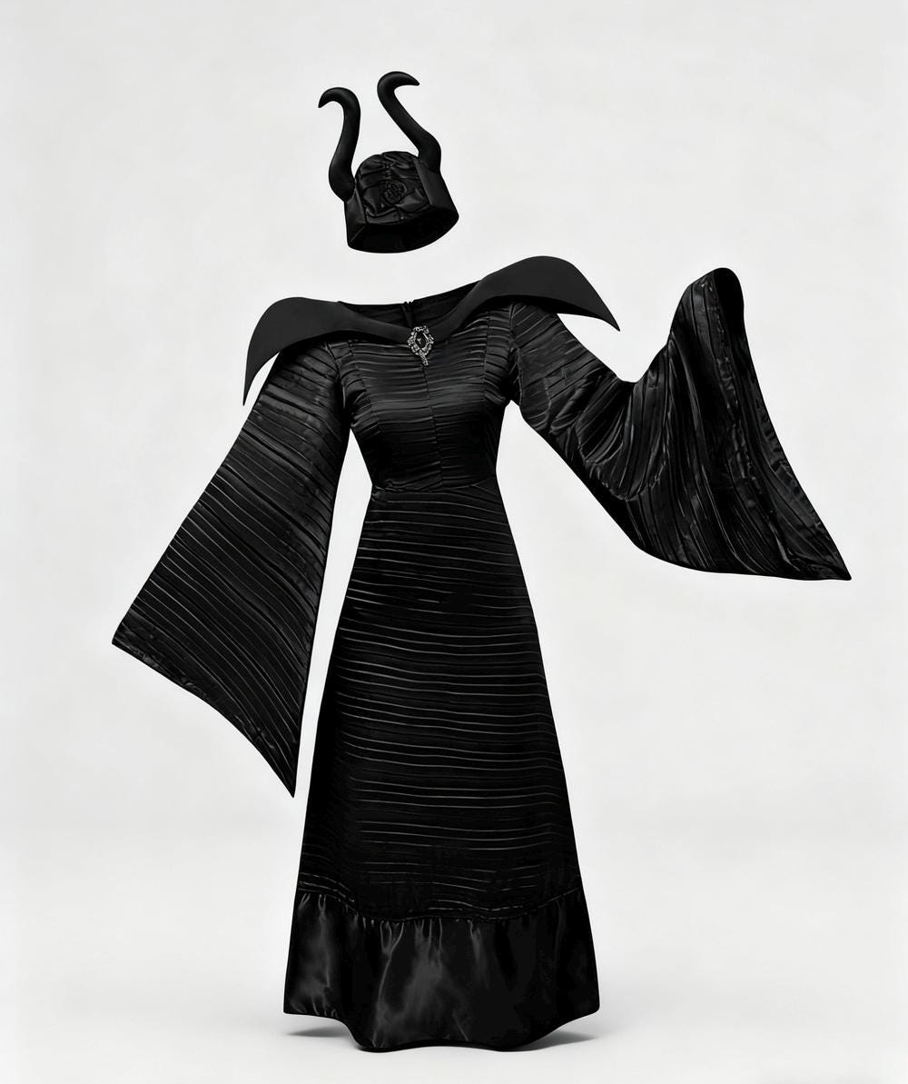 Maleficent Costume,maleficent Cosplay Witch Costume Set,women's Cosplay ...