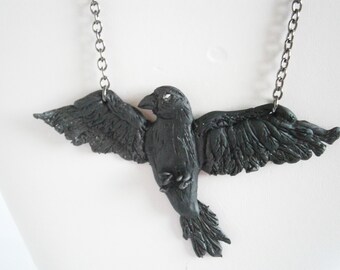 Sparrow Necklace Miniature Birds Polymer Clay Charm Fimo | Etsy