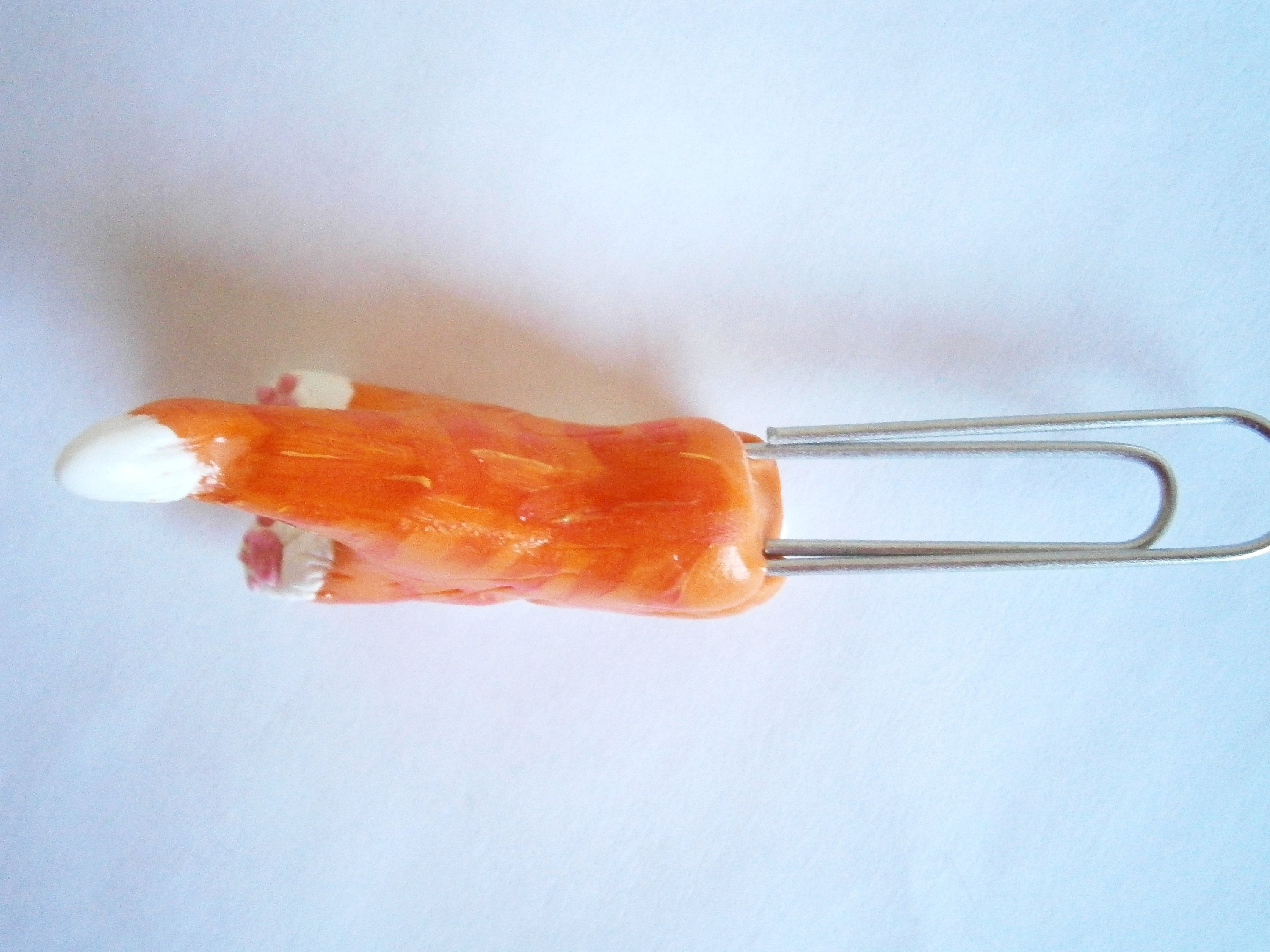 Orange Cat Bookmark Ginger Tabby Polymer Clay Cat Funny - Etsy