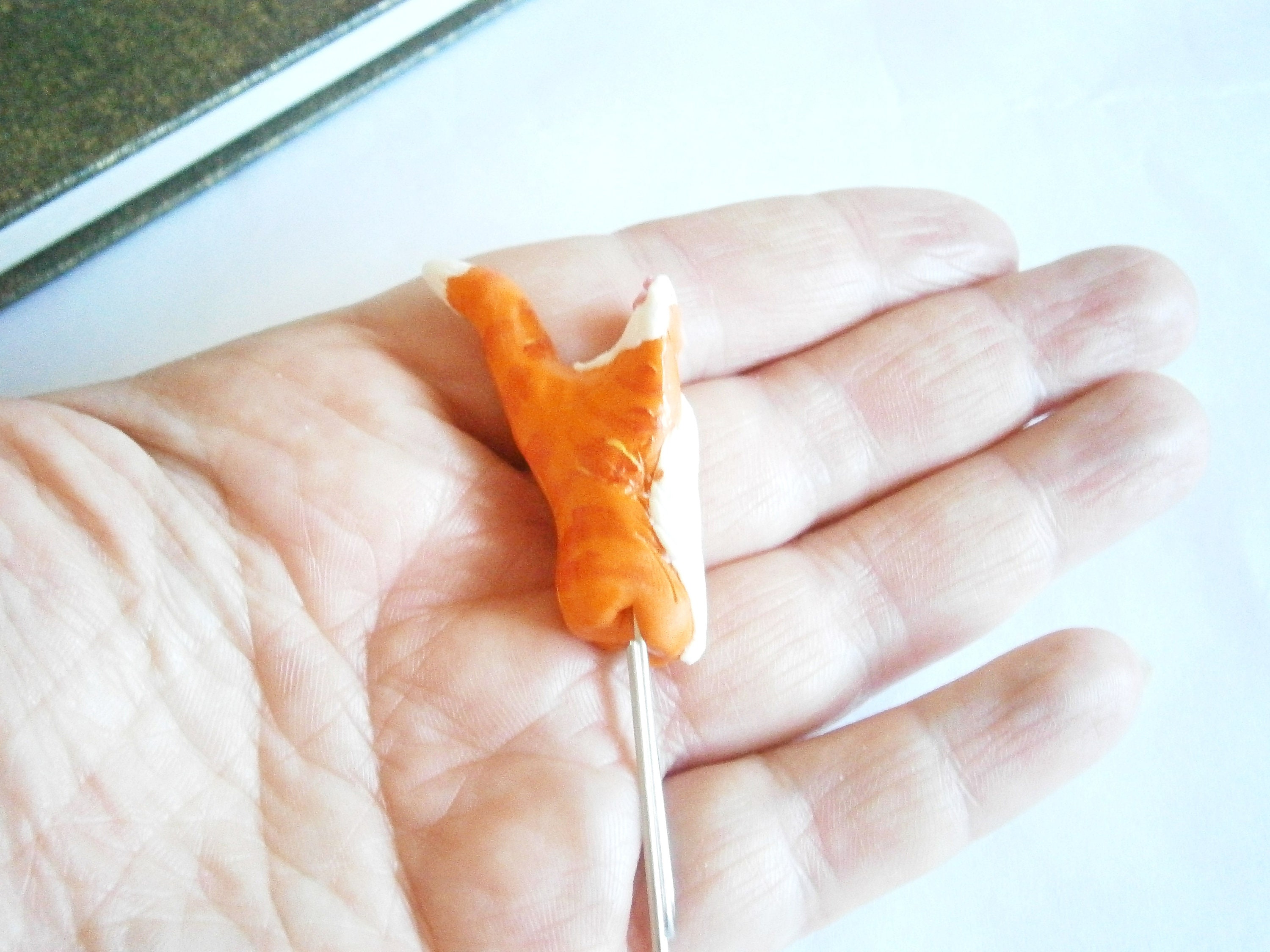Orange Cat Bookmark Ginger Tabby Polymer Clay Cat Funny - Etsy