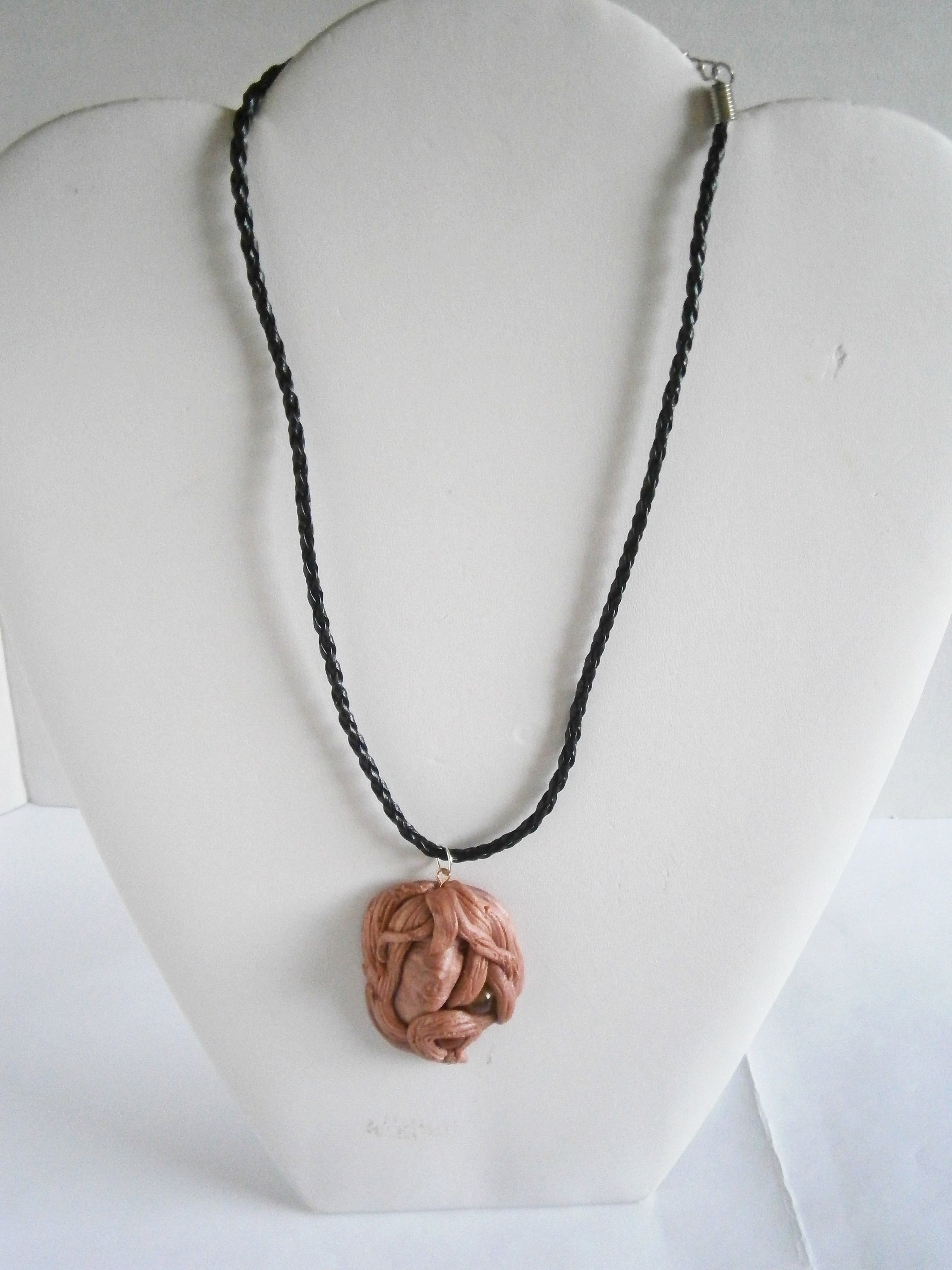 Goddess Necklace - Pagan Goddess Pendant - Gemstone Jewelry - Polymer ...