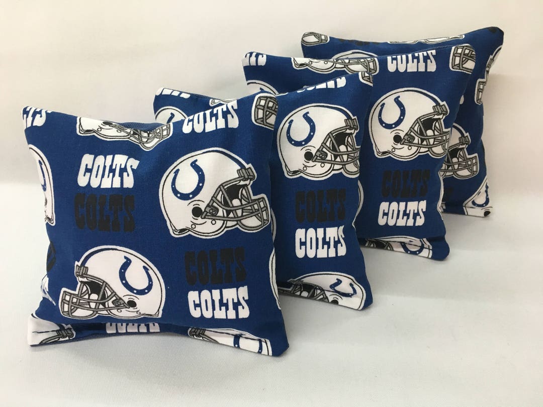 INDIANAPOLIS COLTS 4 Cornhole Bags Bean Toss Print 2 Sides - Etsy UK