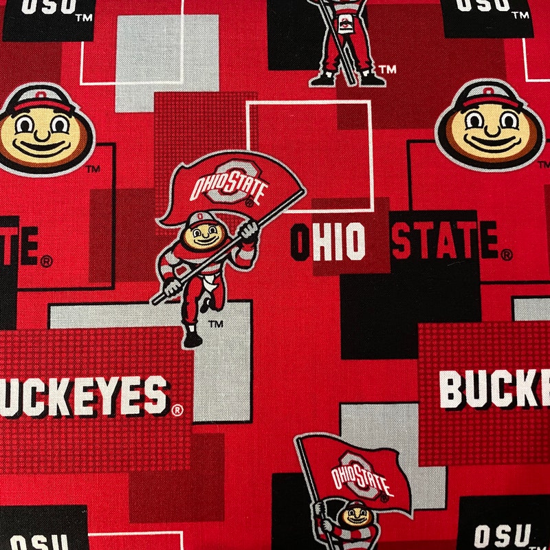 Ohio State Fabric - Etsy