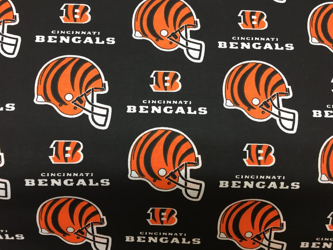 Cincinnati Bengals Cotton Fabric: NFL Football Material - 60" Wide - Etsy