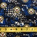 US NAVY Military Cotton Fabric by the Yard by the 1/2 Yard - Etsy