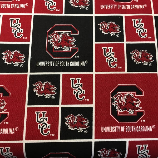 University of South Carolina Fabric - Etsy