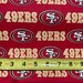 San Francisco 49ers Cotton Fabric - 60" Wide - NFL Team - Etsy